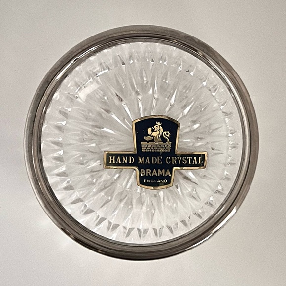 Brama England | Dining | Vintage Hand Made Crystal Bowl With Silver ...